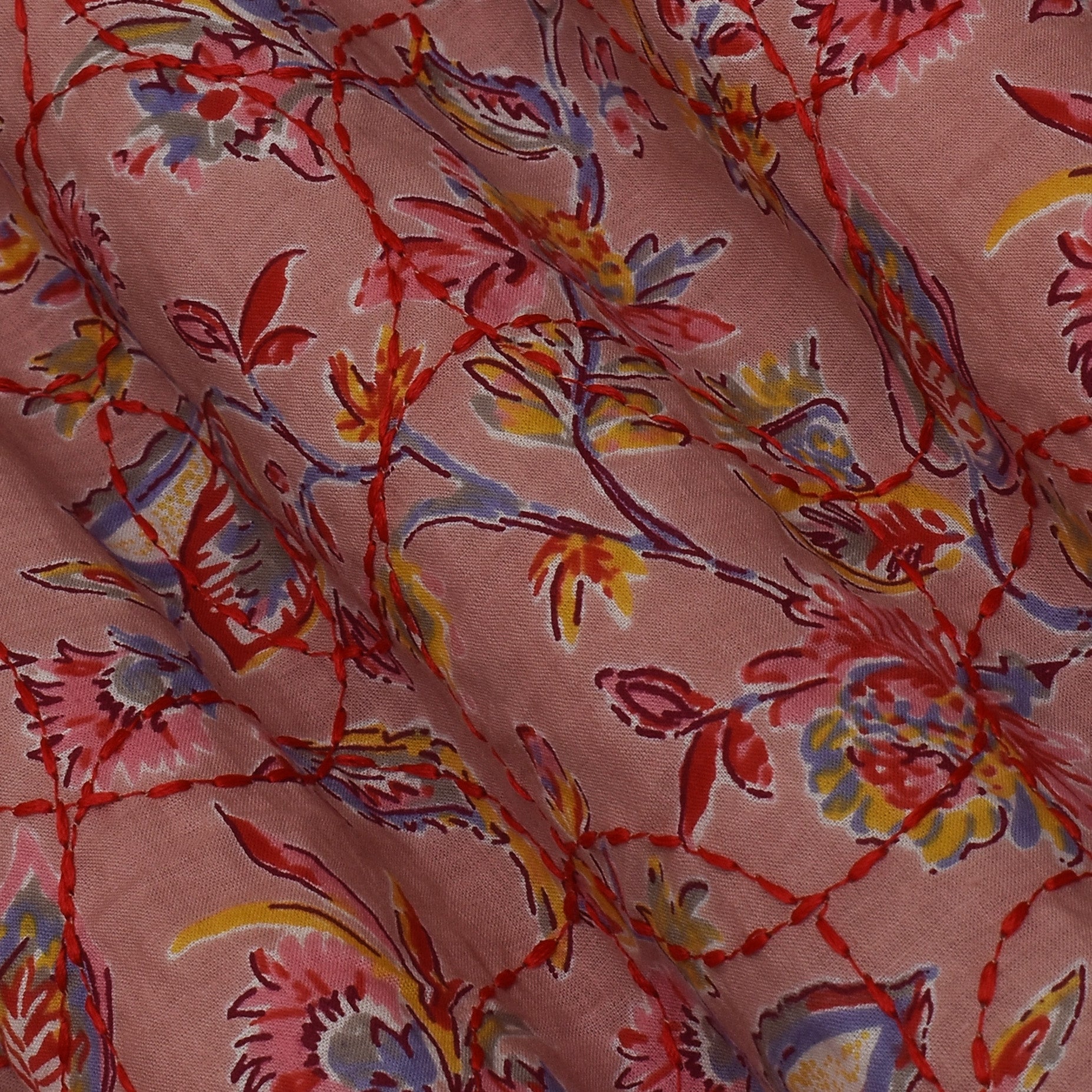 Multi Color Kora Cotton Embroidery Fabric – KC Creations