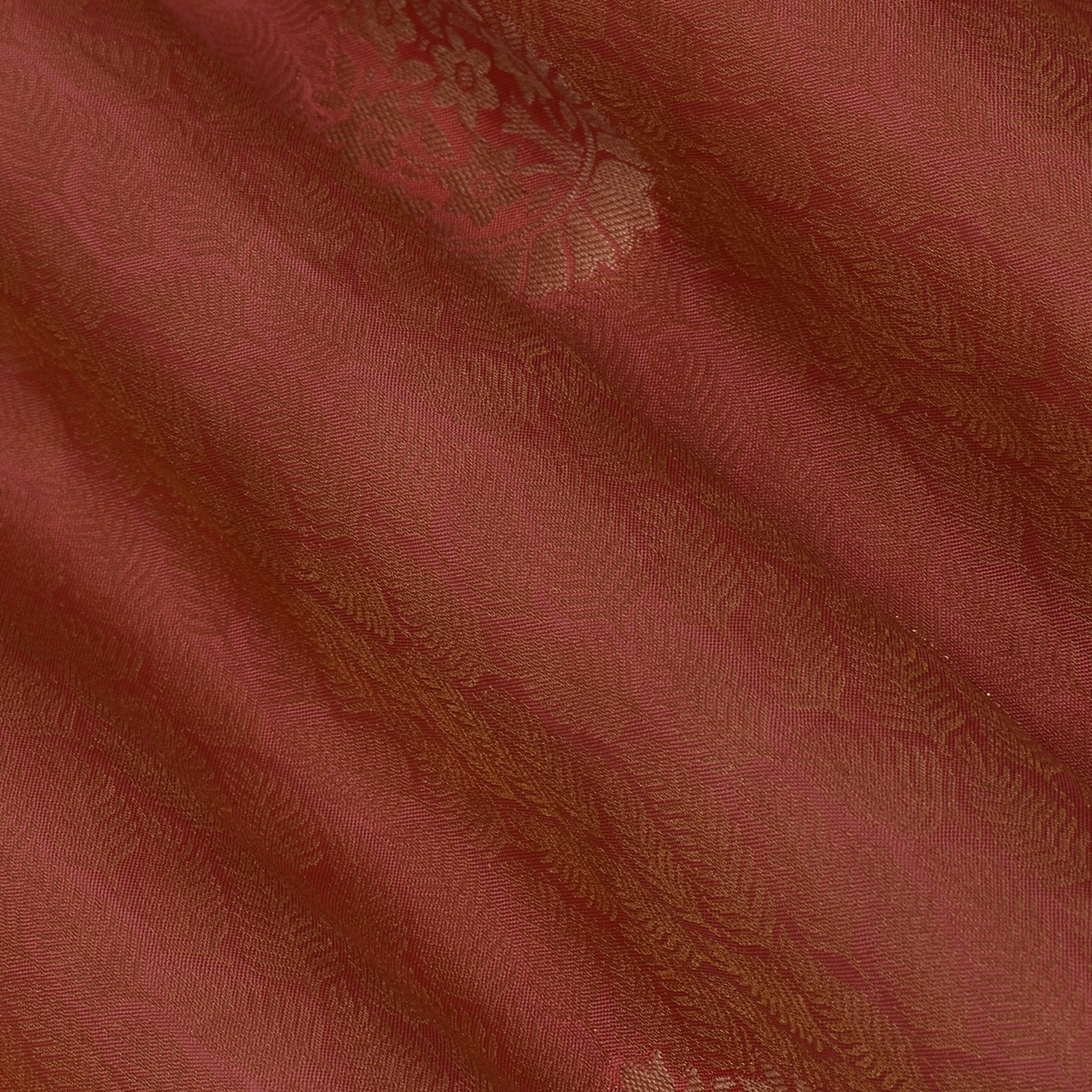 Gajri Color Tissue Zari Jaquard Fabric – KC Creations