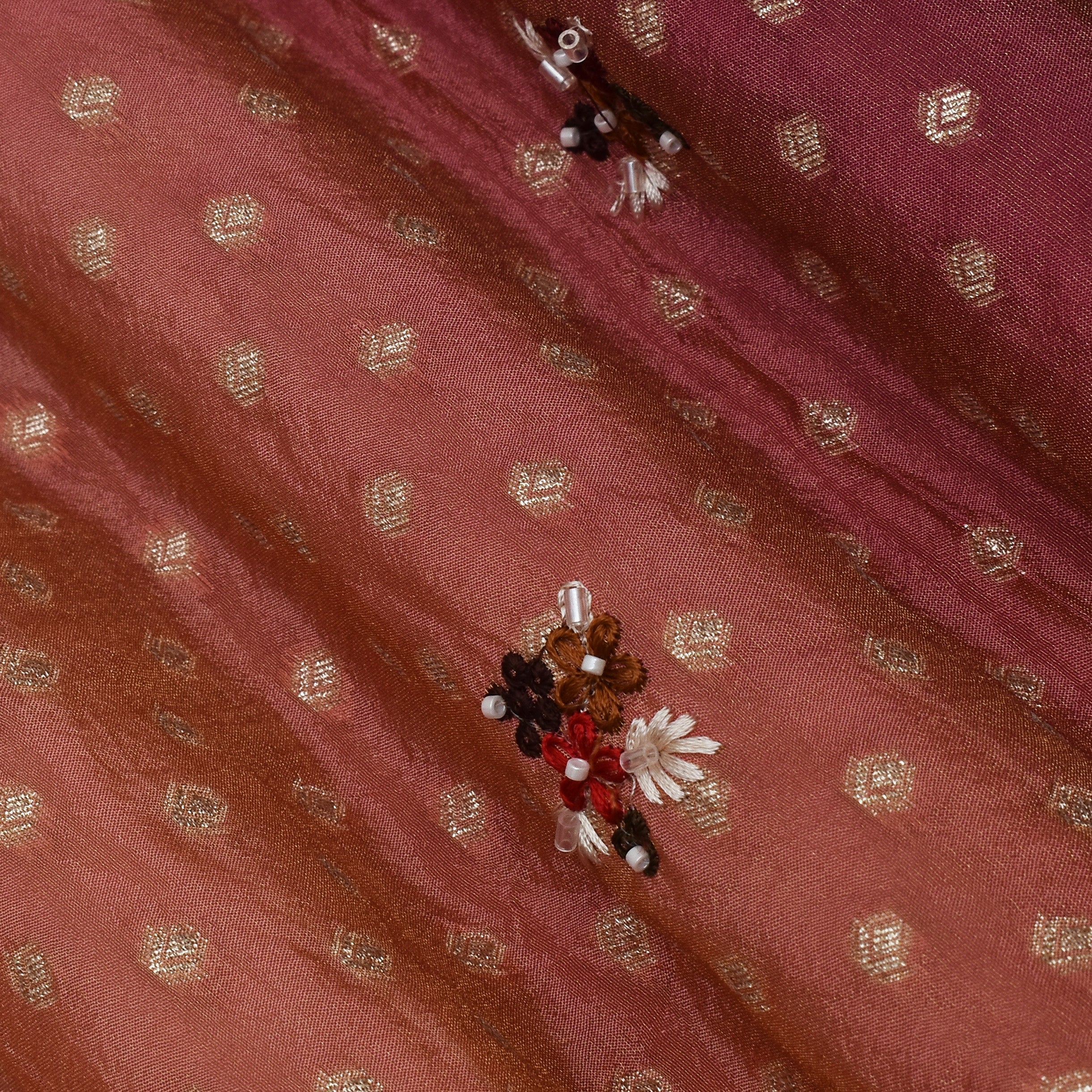 Shaded Tissue Booti Embroidery Fabric – KC Creations