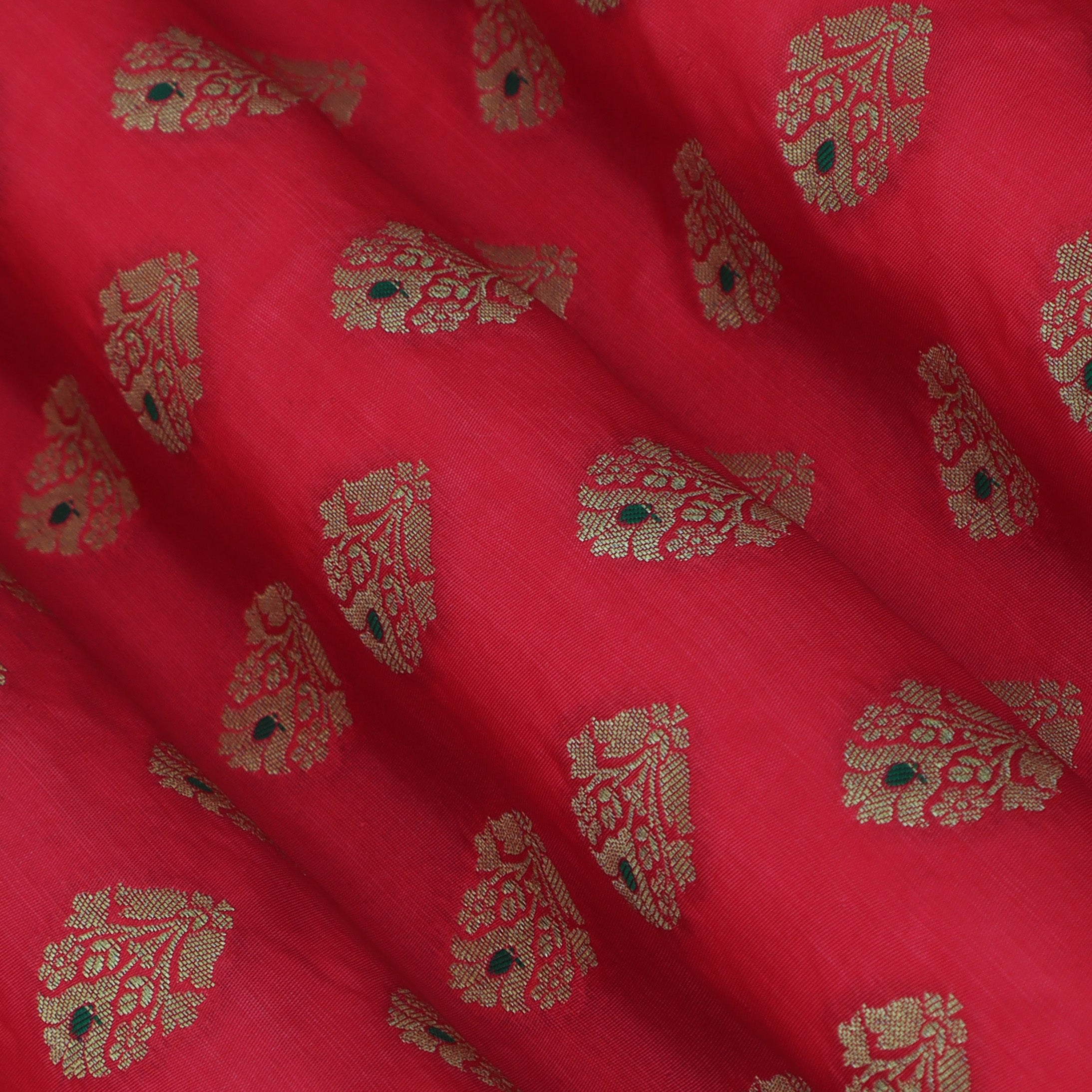 Gajri Color Katan Brocade Fabric – KC Creations