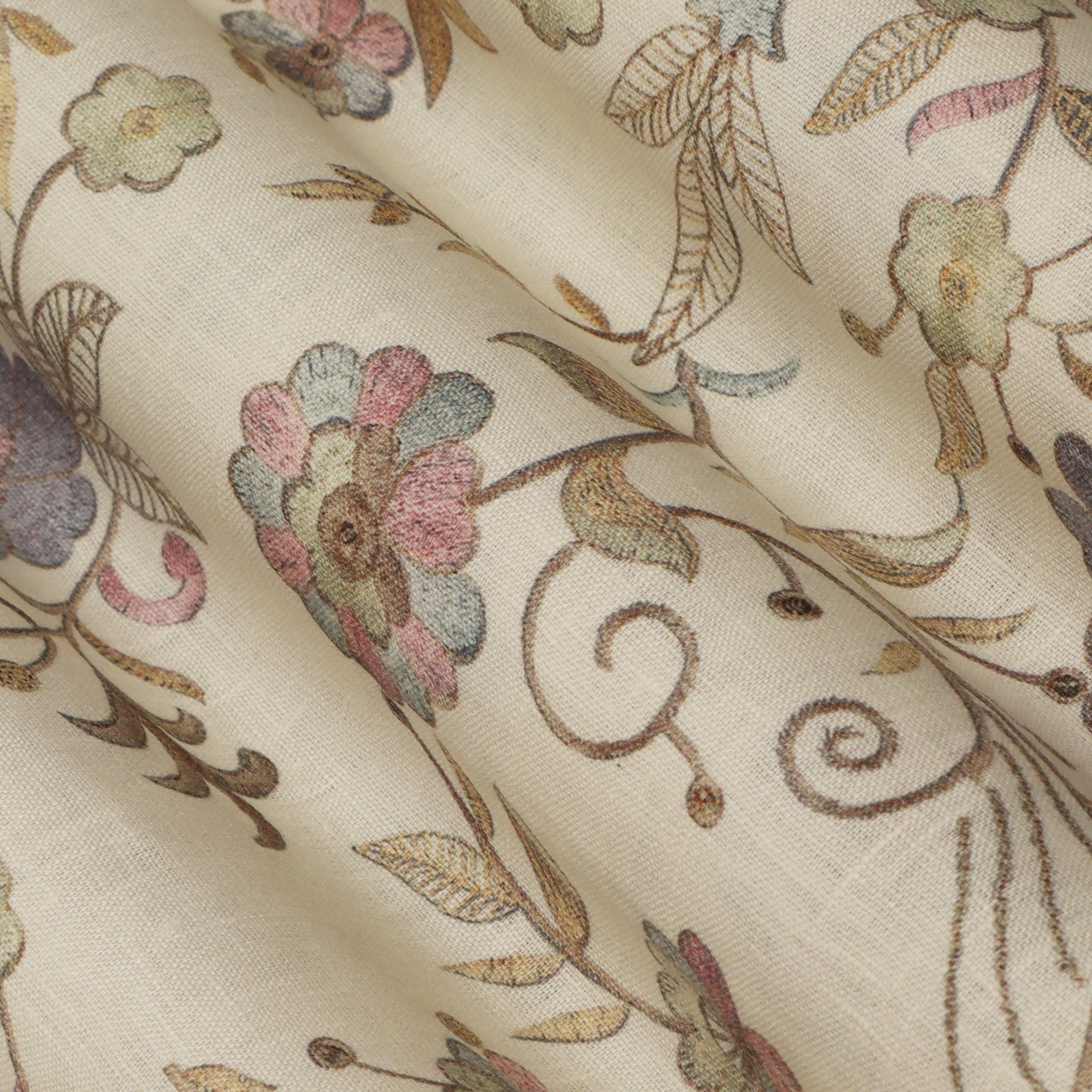 Multi-Colored Linen Print Fabric – KC Creations