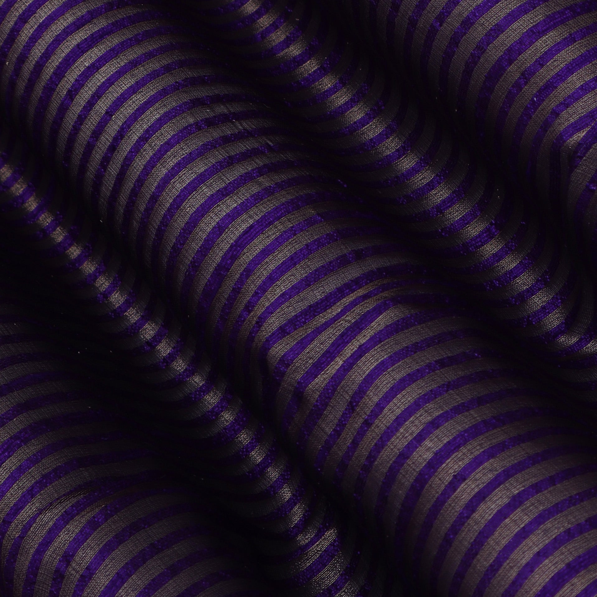 Purple Color Raw Silk Stripe Fabric – KC Creations