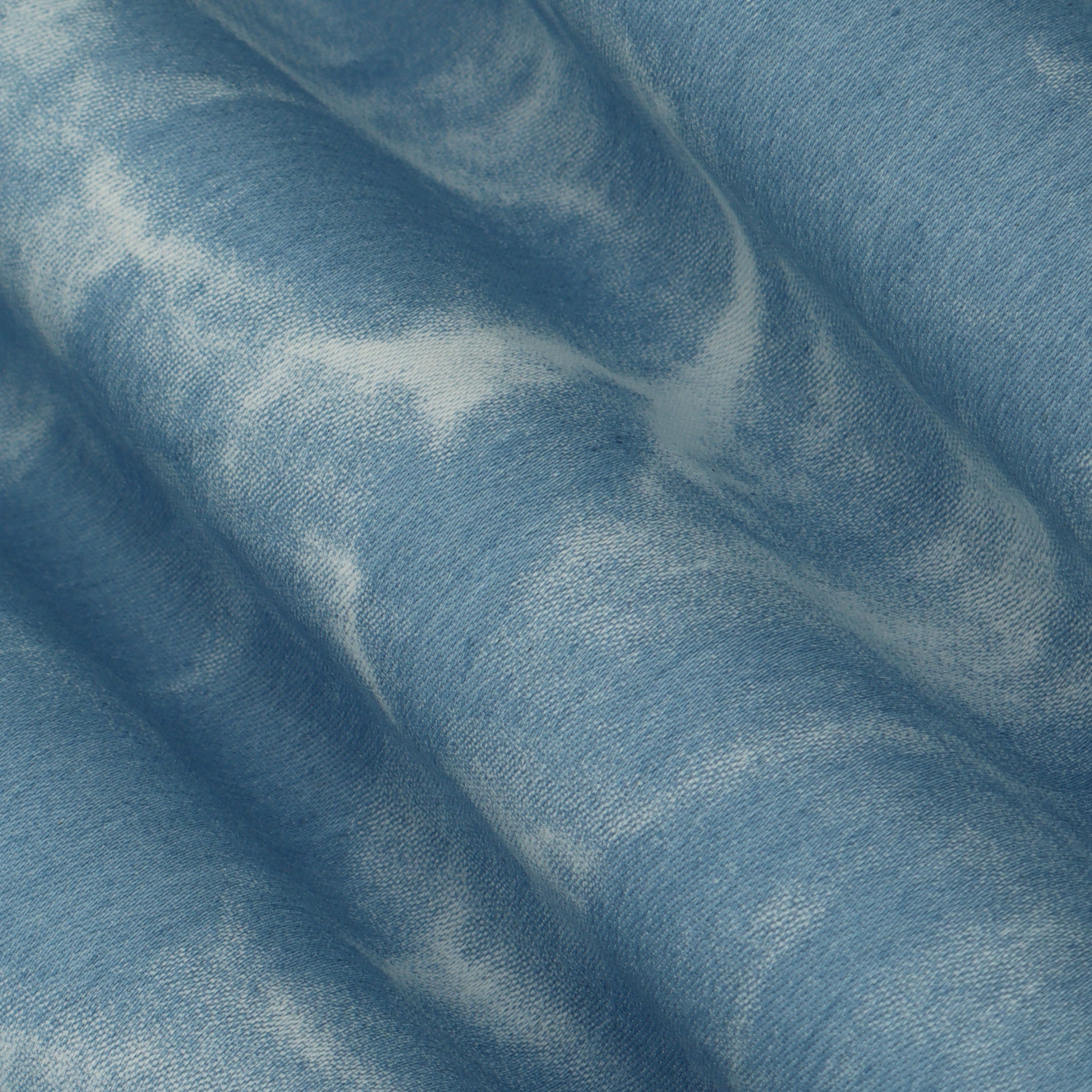 Sky Blue Color Denim Shibori Print Fabric – KC Creations