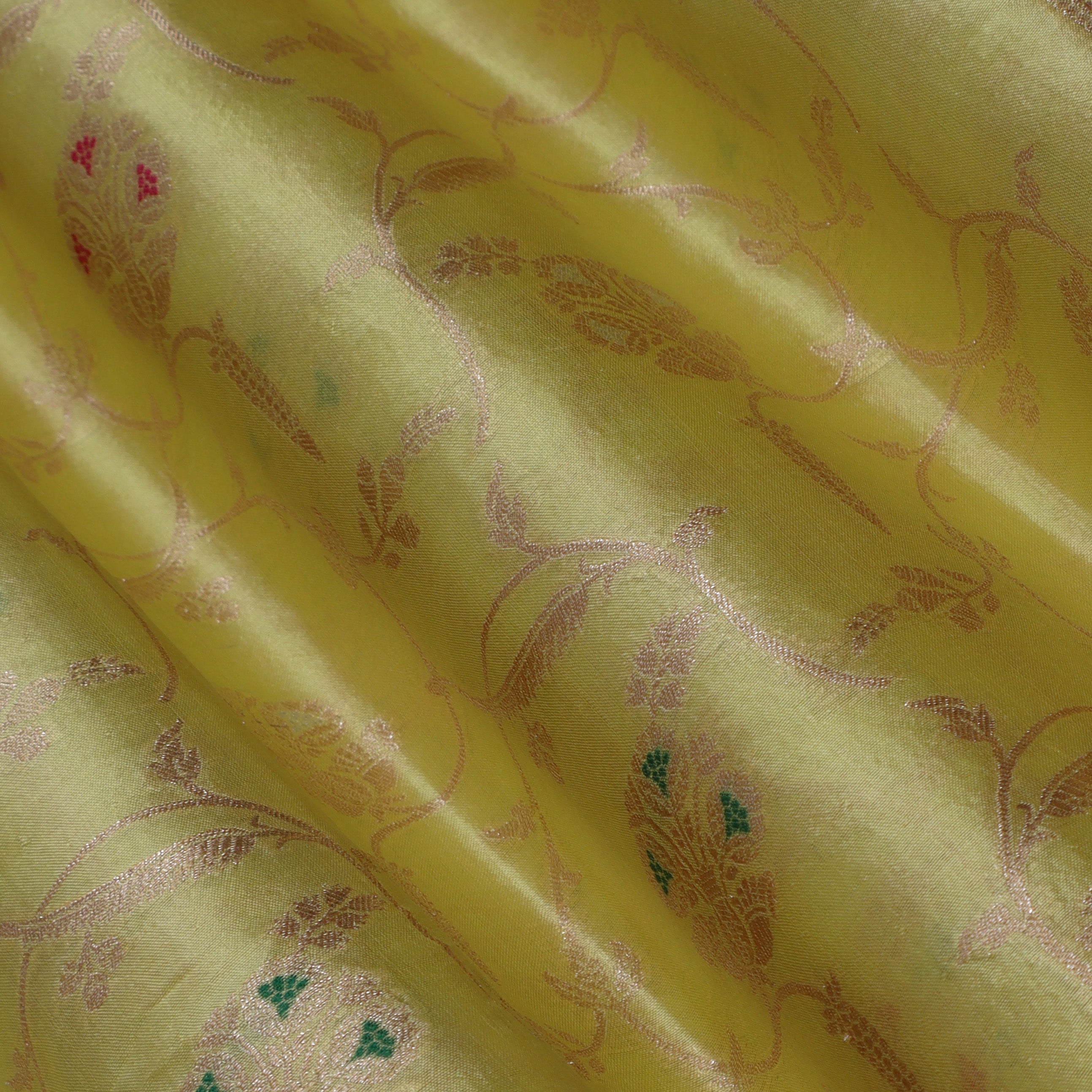 Yellow Color Brocade Fabric – KC Creations