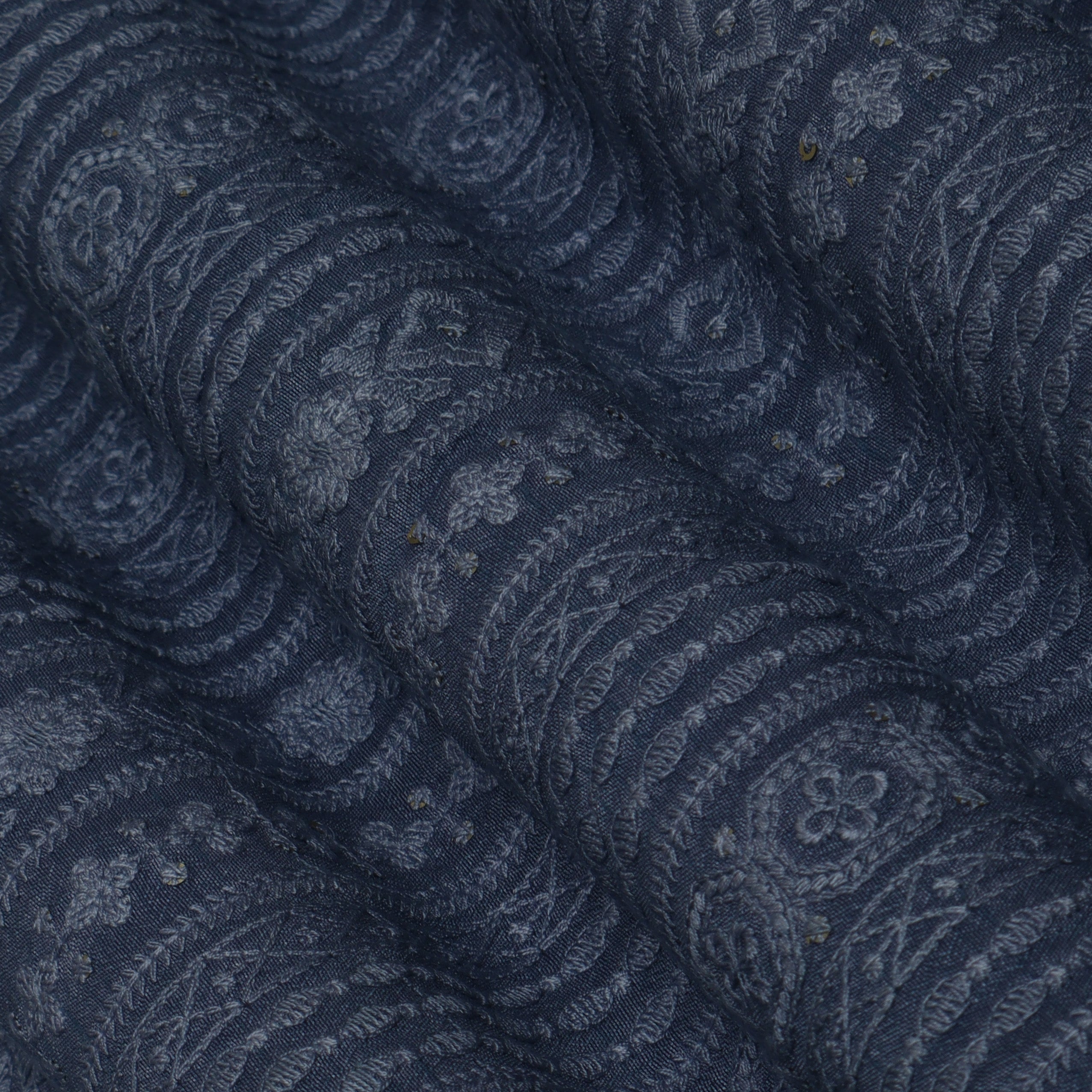 Grey Color Nokia Silk Embroidery Fabric – KC Creations