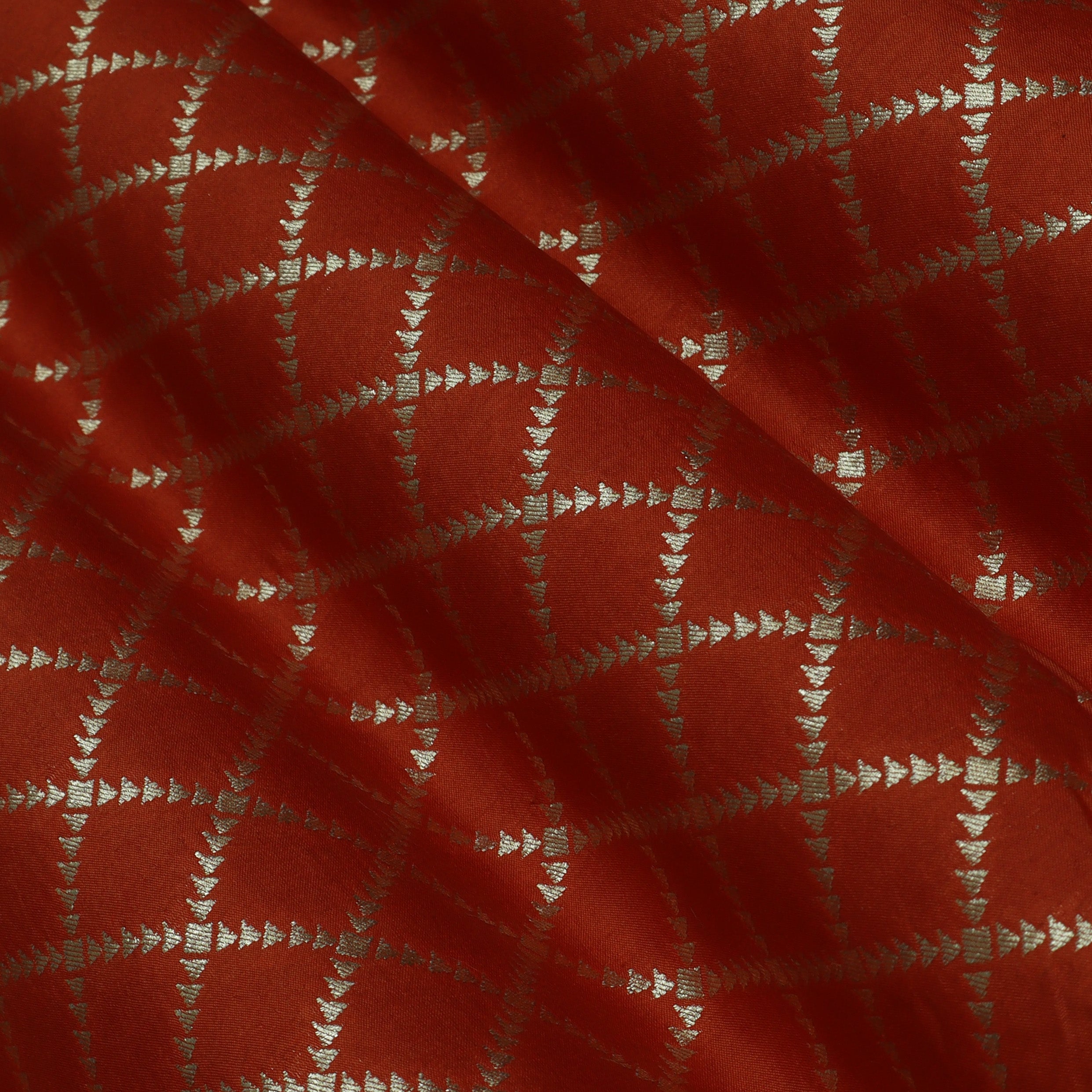 Rust Color Brocade Fabric – KC Creations