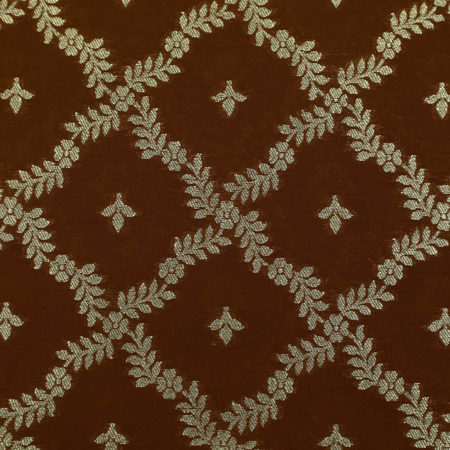 Rust Color Brocade Fabric – KC Creations