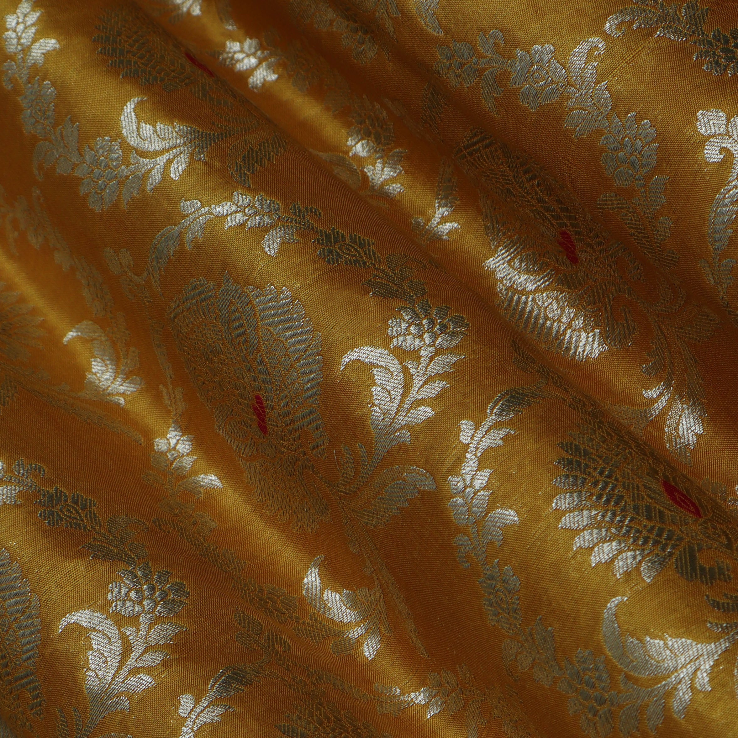 Yellow Color Brocade Fabric – KC Creations
