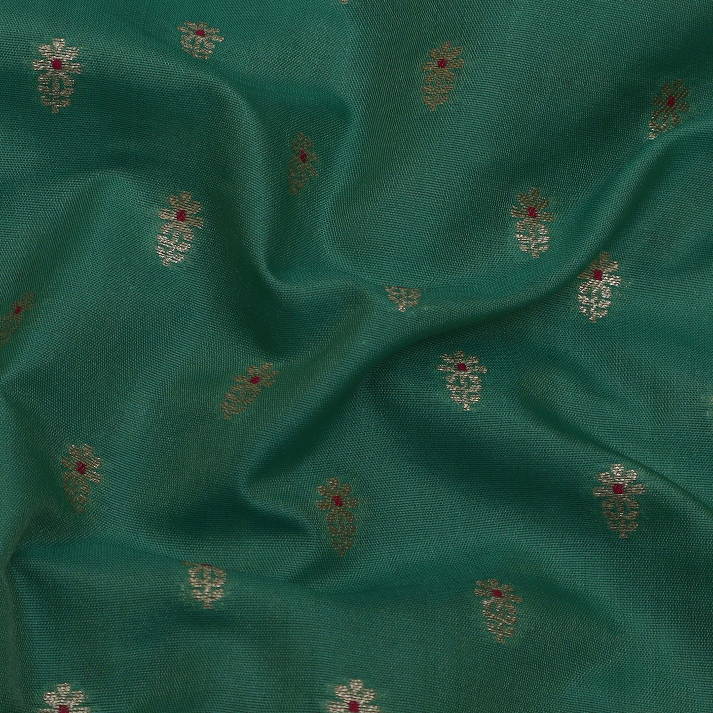 Rama Green Color Brocade Fabric – KC Creations