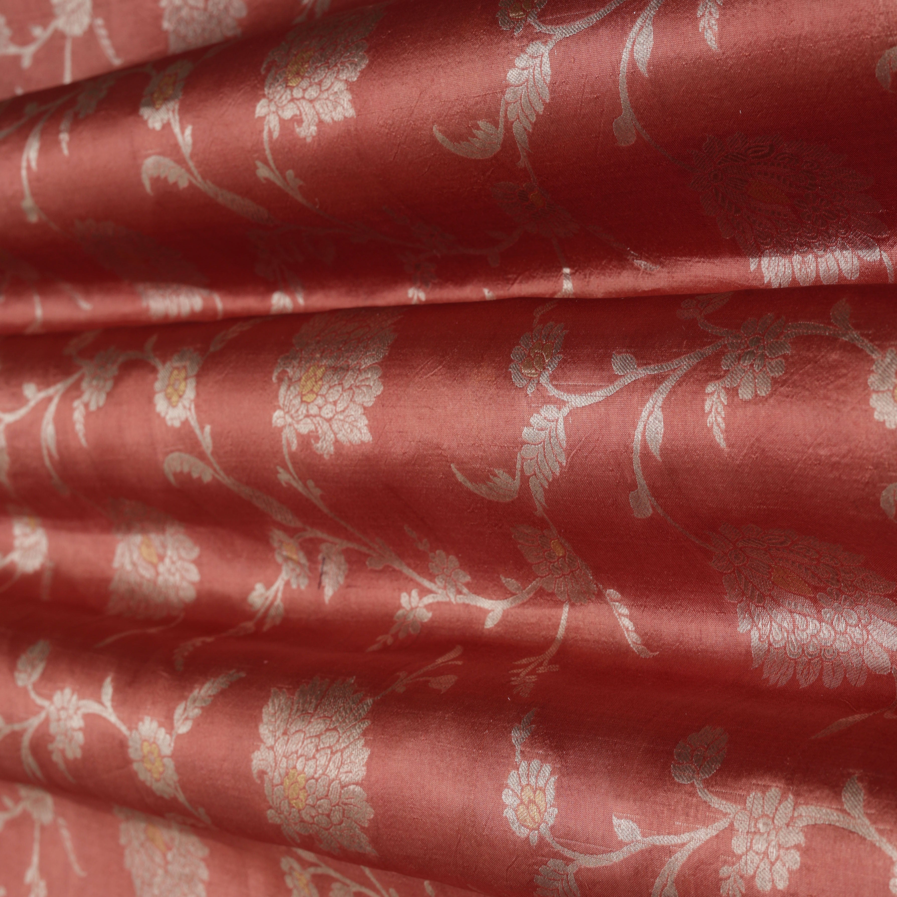 GAJRI Color Katan Dupion Silk Brocade Fabric – KC Creations