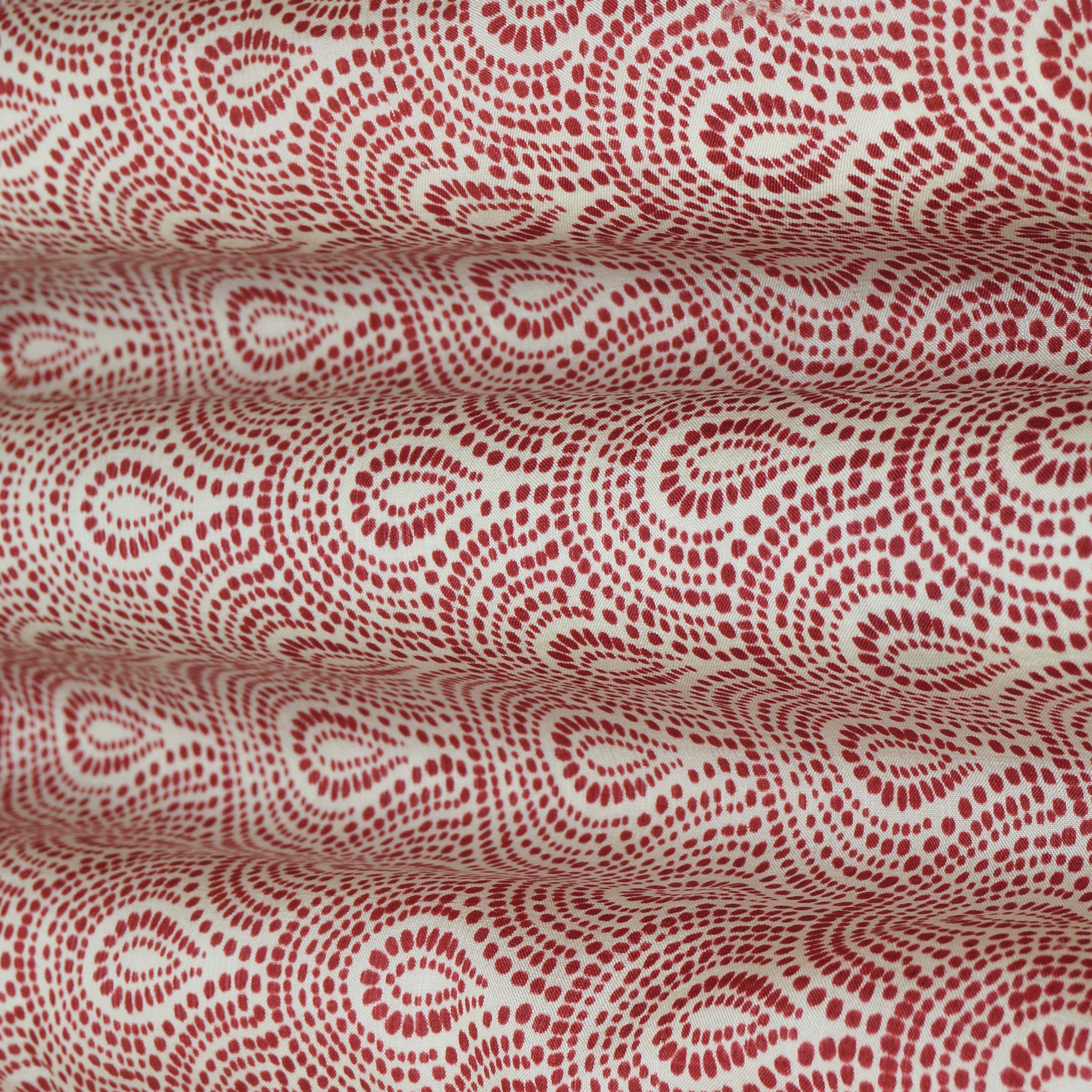 Gajri Color Tussar Print Fabric – KC Creations