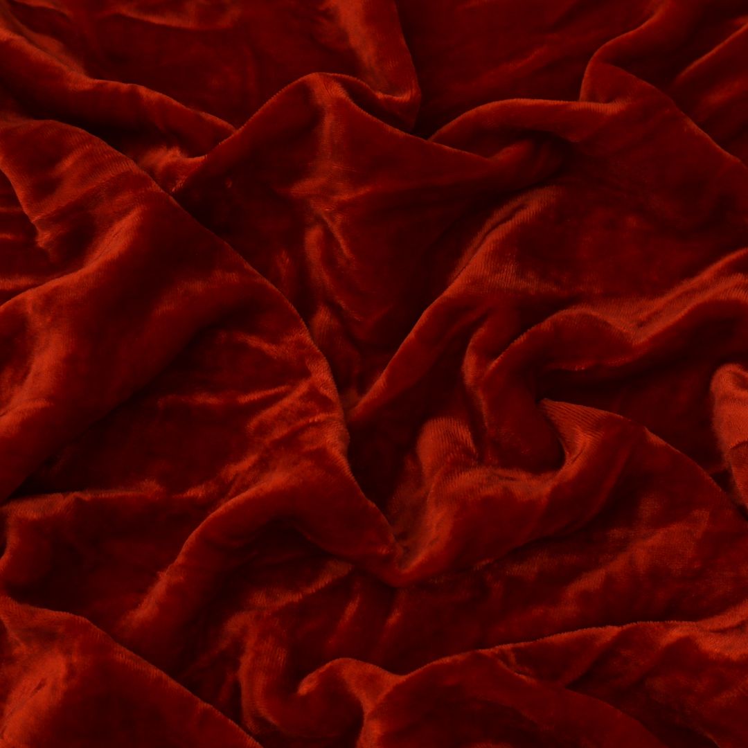 Indian Red Velvet Fabric – KC Creations