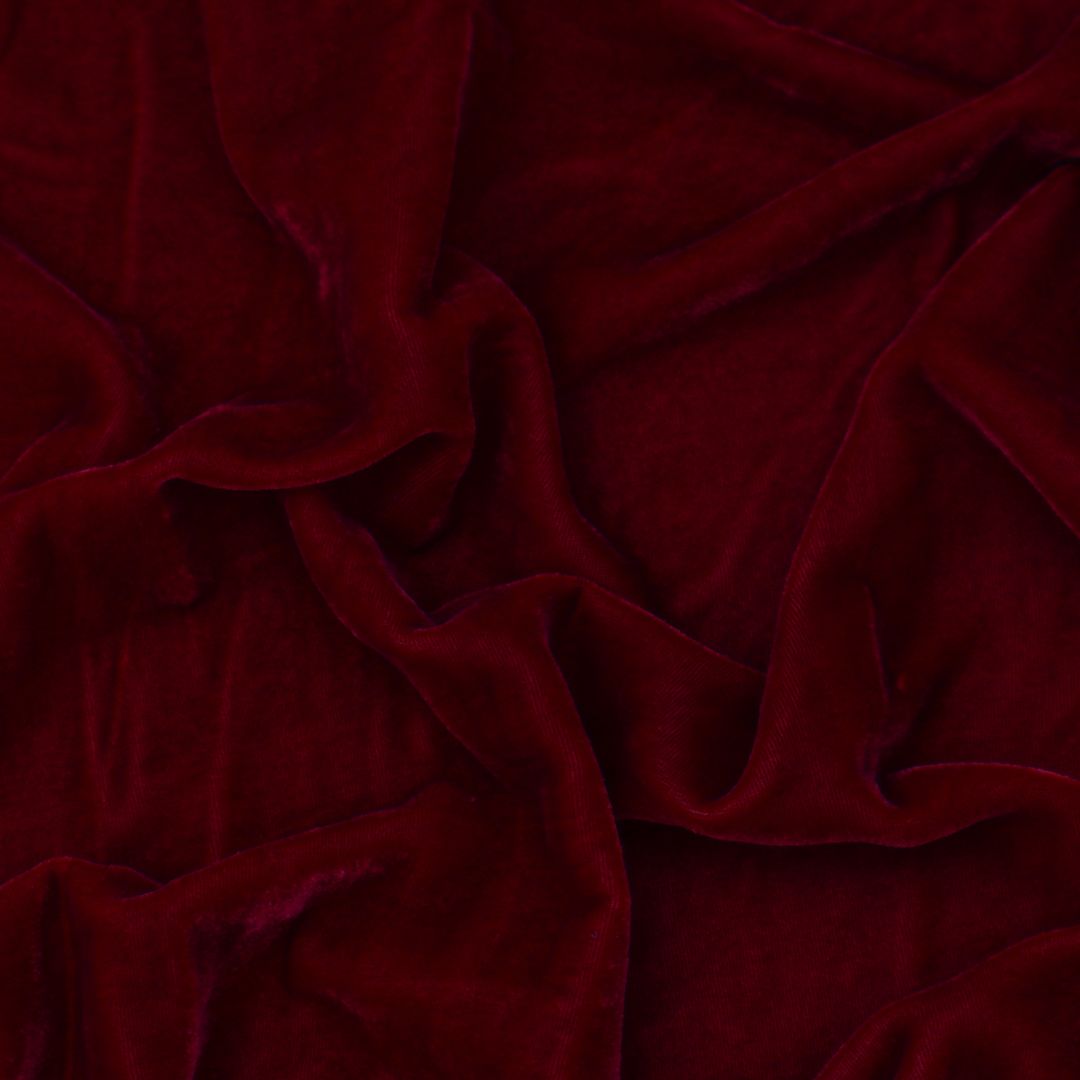Scarlet Red Pure Velvet Fabric – KC Creations